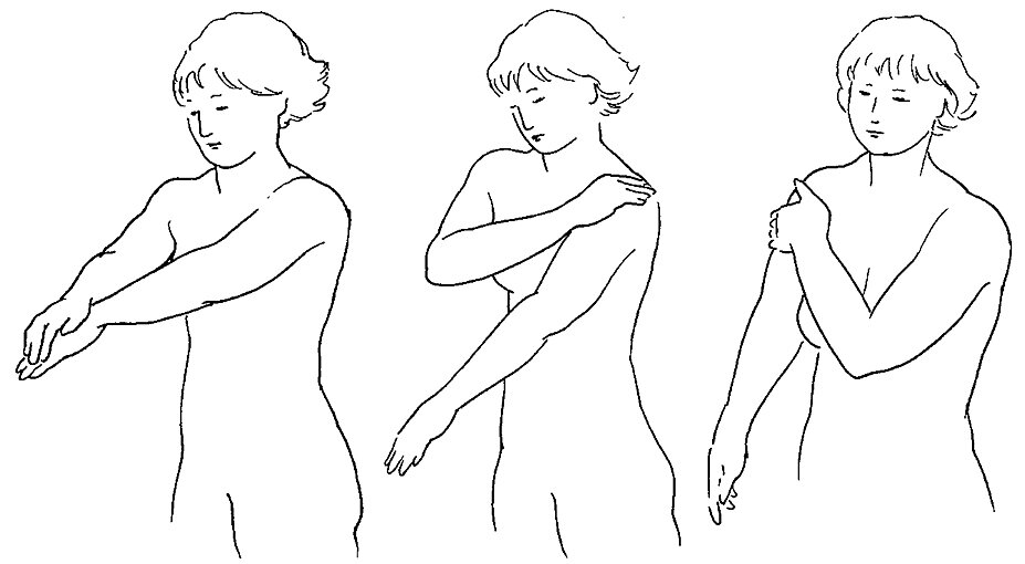 Lymfedrænage af venstre arm