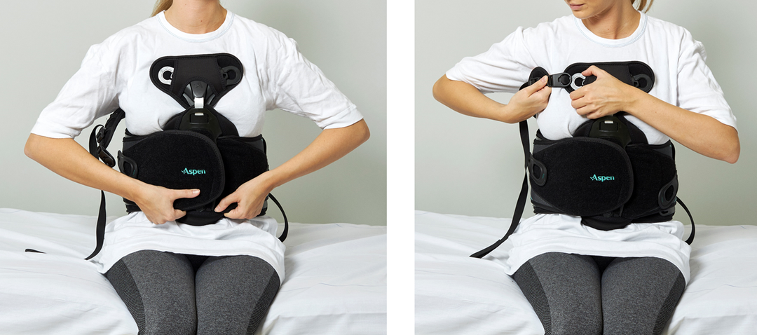 3-point corset - guidelines on use (Put on sitting down or standing up)