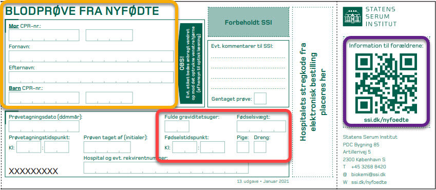 Heel bloodtest (PKU)